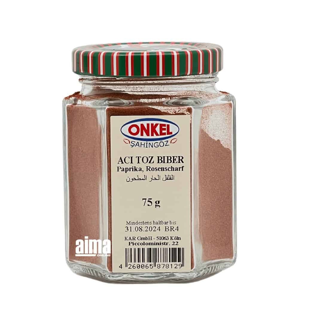 Onkel Sahingöz Aci Toz Biber - Paprika, rosenscharf 75g – AIMA ONLINE