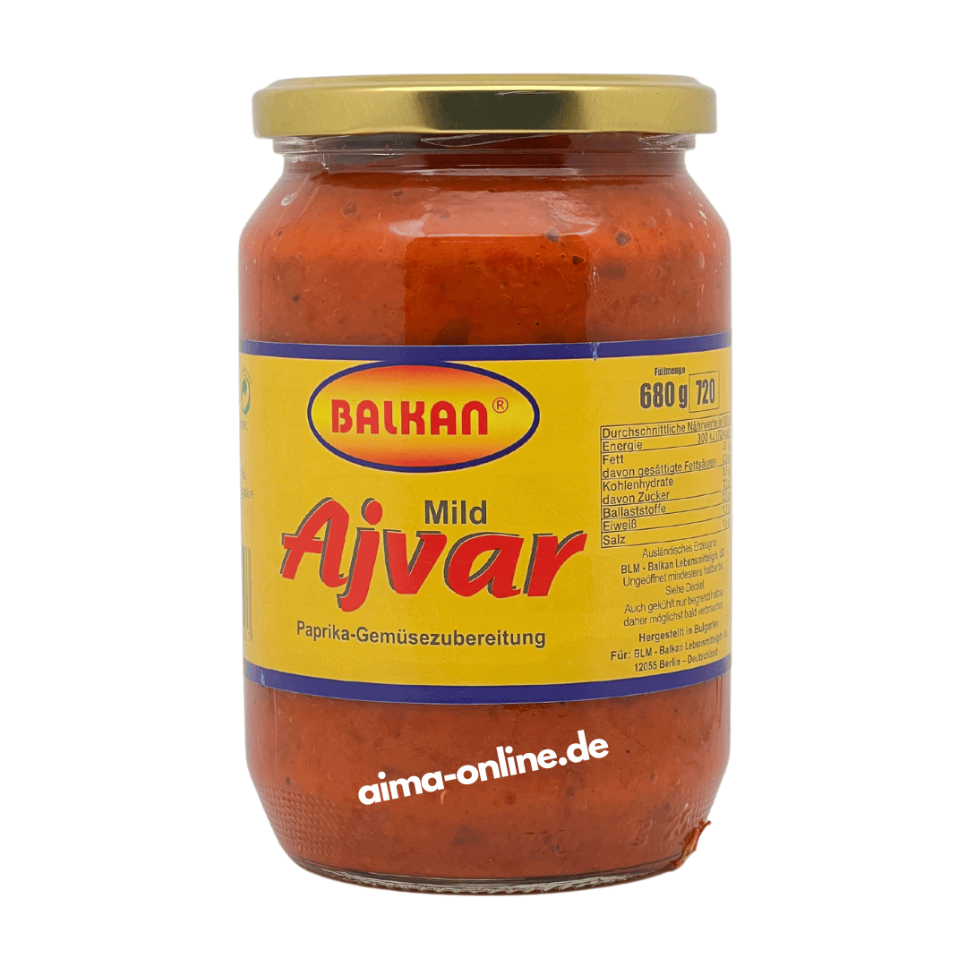 Balkan Ajvar mild 680g – AIMA ONLINE