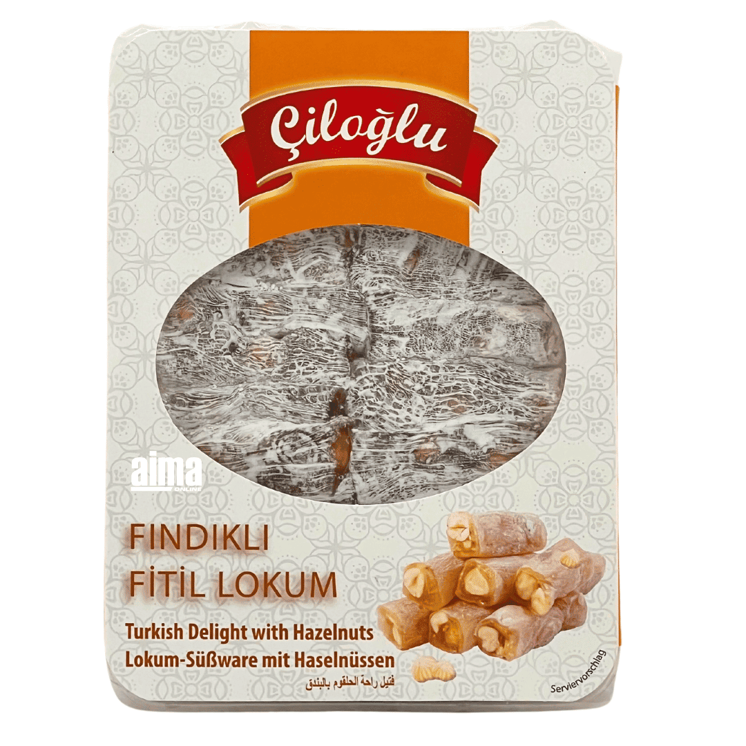 Ciloglu Findikli Fitil Lokum - Lokum-Süßware mit Haselnüssen 300g ...