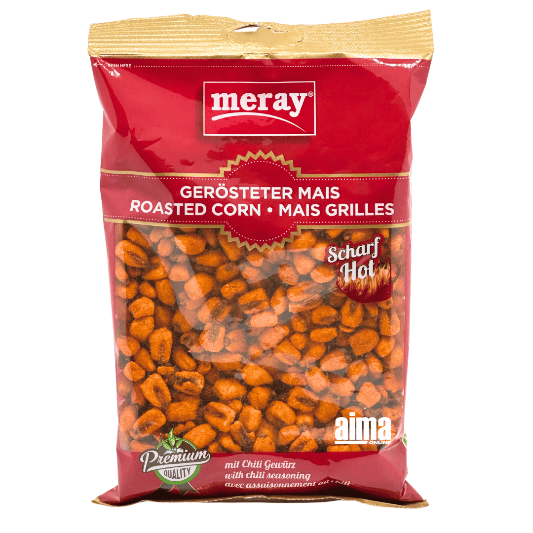 Meray Gerösteter Mais mit Chili Gewürz Scharf 150g – AIMA ONLINE