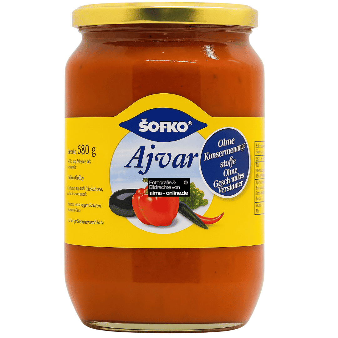 Sofko - Auberginenpaste, Ajvar 680g – AIMA ONLINE