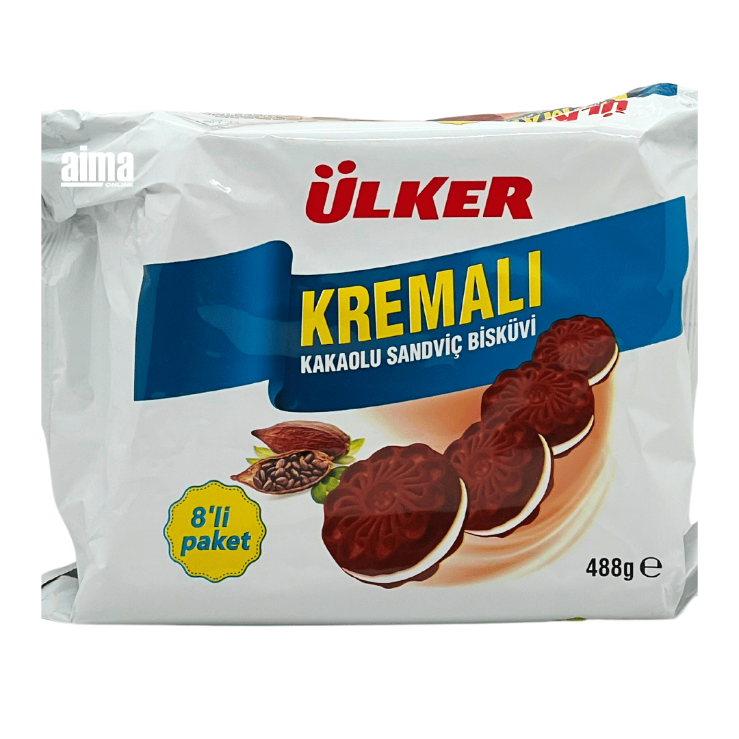 Ülker Kremali Kakaolu Sandvic Biskuit 488g – AIMA ONLINE