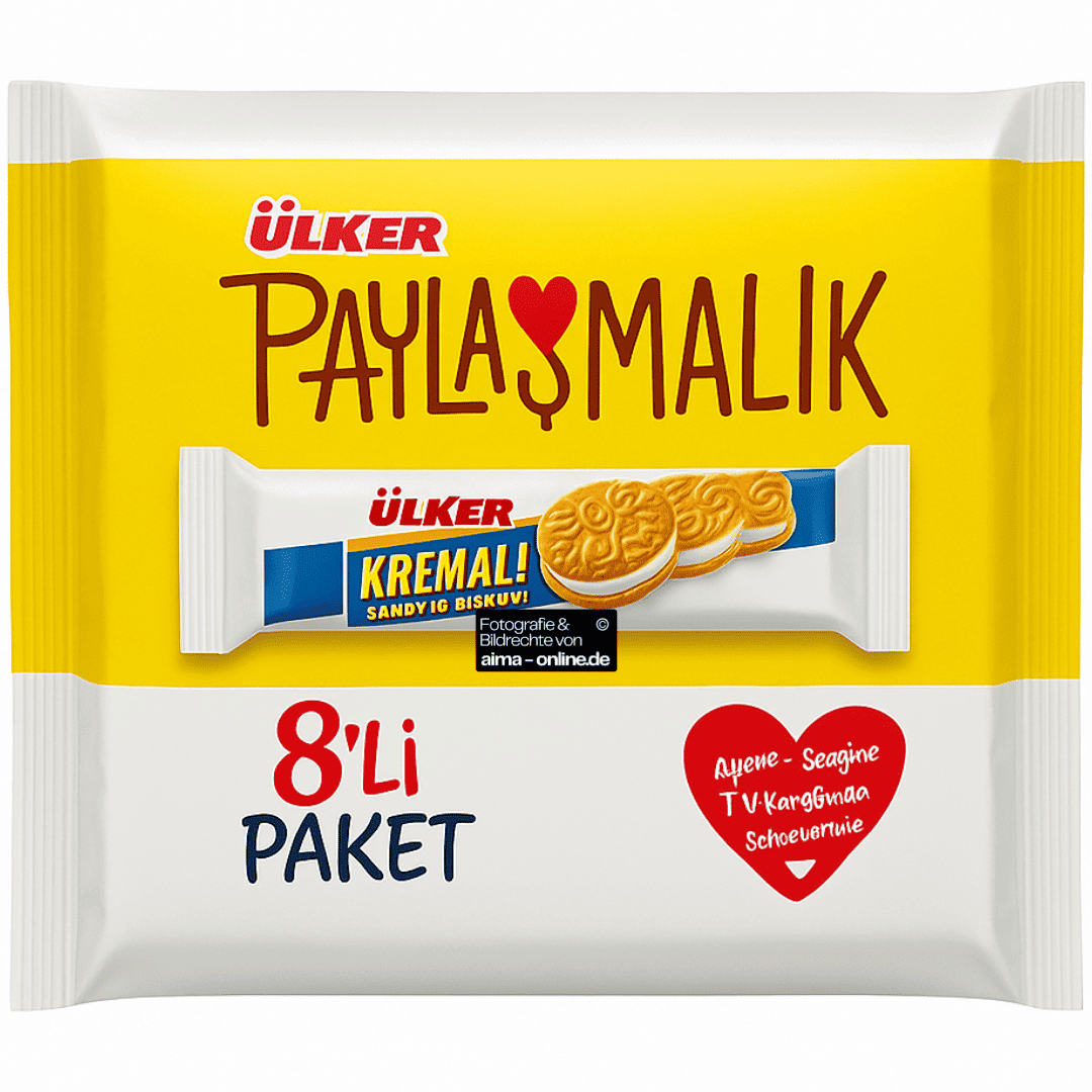 Ülker - Cremiger Sandwich Keks, Kremali Sandvic Bisküvi 8x61g