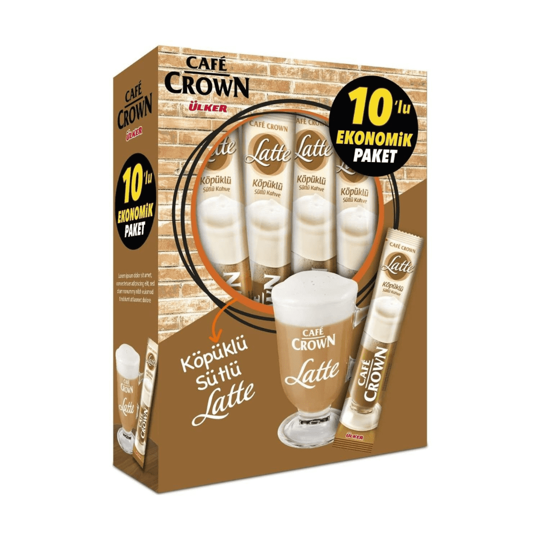 Cafe Crown Ülker Latte 10er Pack – AIMA ONLINE