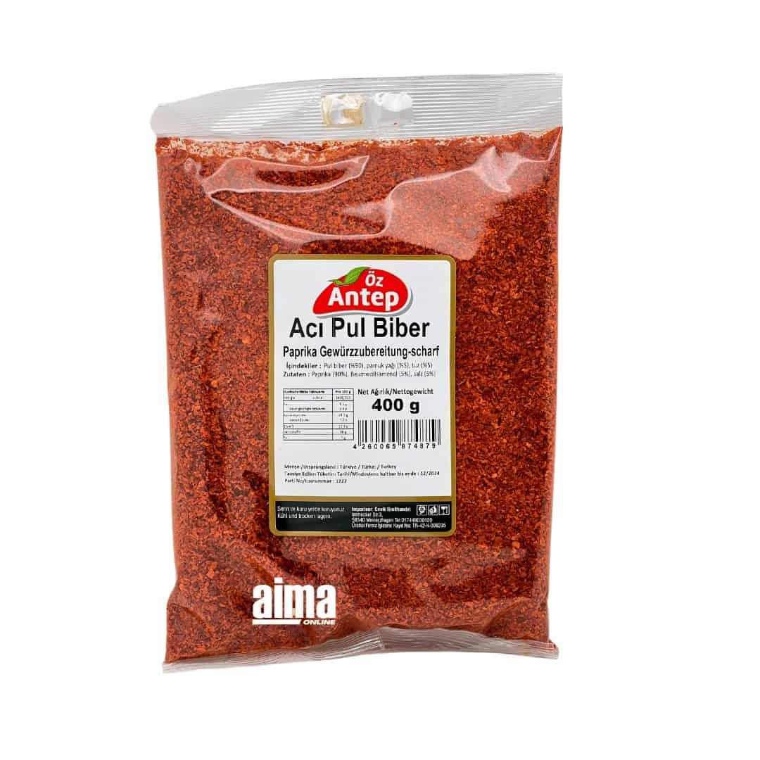 Öz Antep Aci Pul Biber - Paprika, scharf 400g – AIMA ONLINE